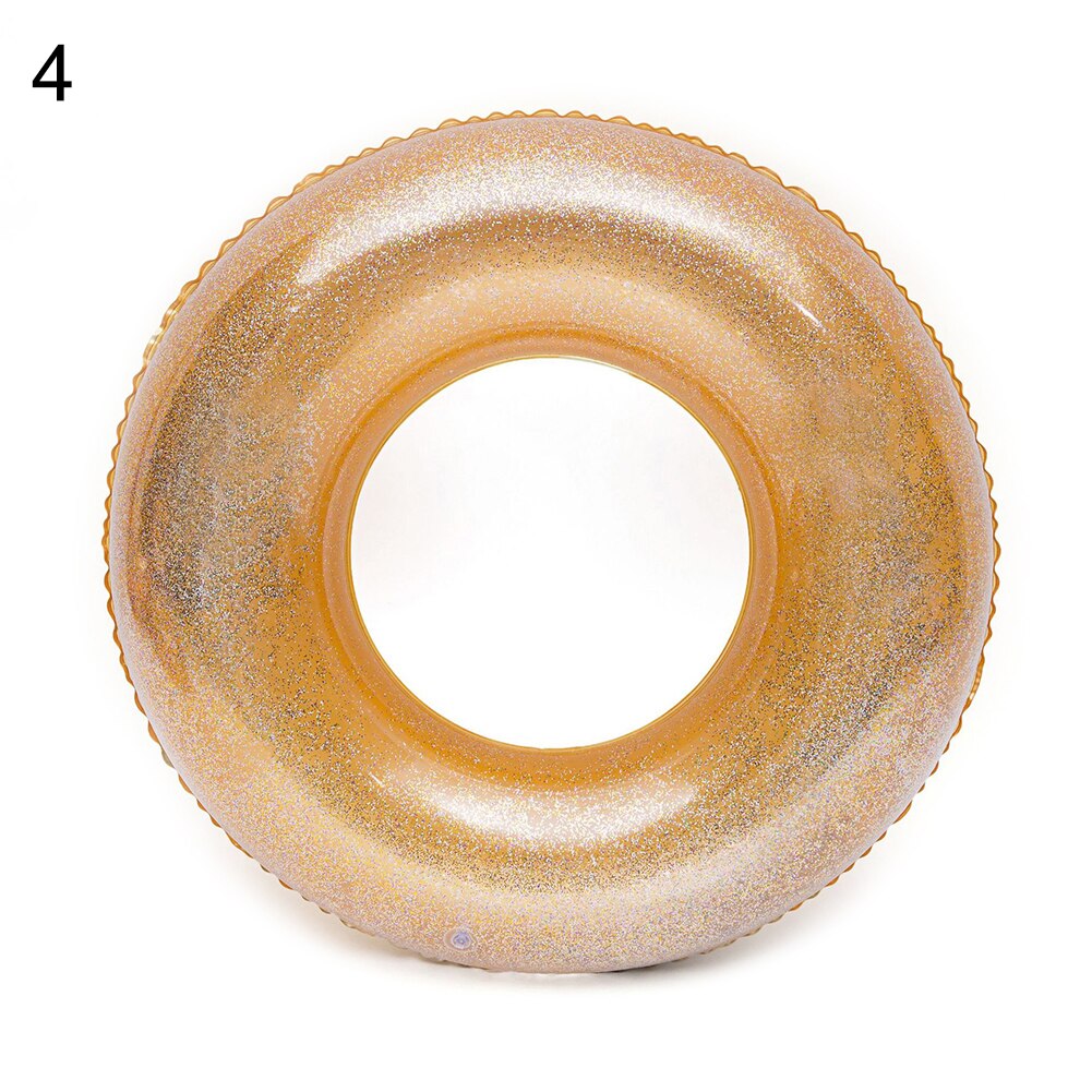 Inflatable Sequins Round Swimming Ring Glitters Bu... – Grandado