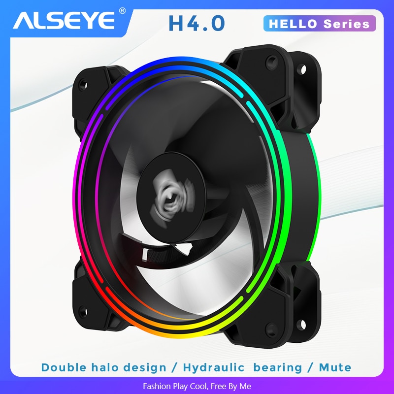 ALSEYE H4.0 Fan PC Cooling Fan 4 pin PWM 120mm Sta... – Grandado