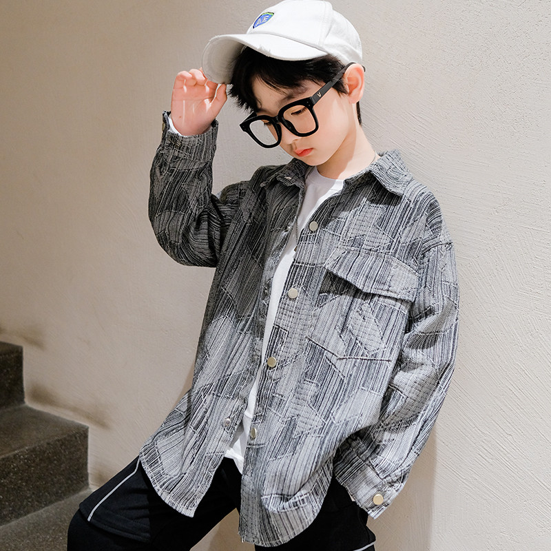 Koreaanse Shirt Stijl Kind Denim Jas Voor Tiener E... – Grandado