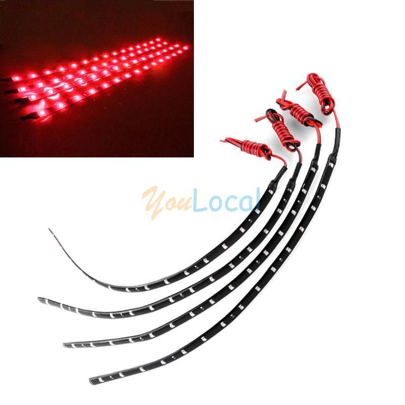 4 Stuks 30Cm 15 Led 2835 Motorrijwiel Flexibele St... – Grandado