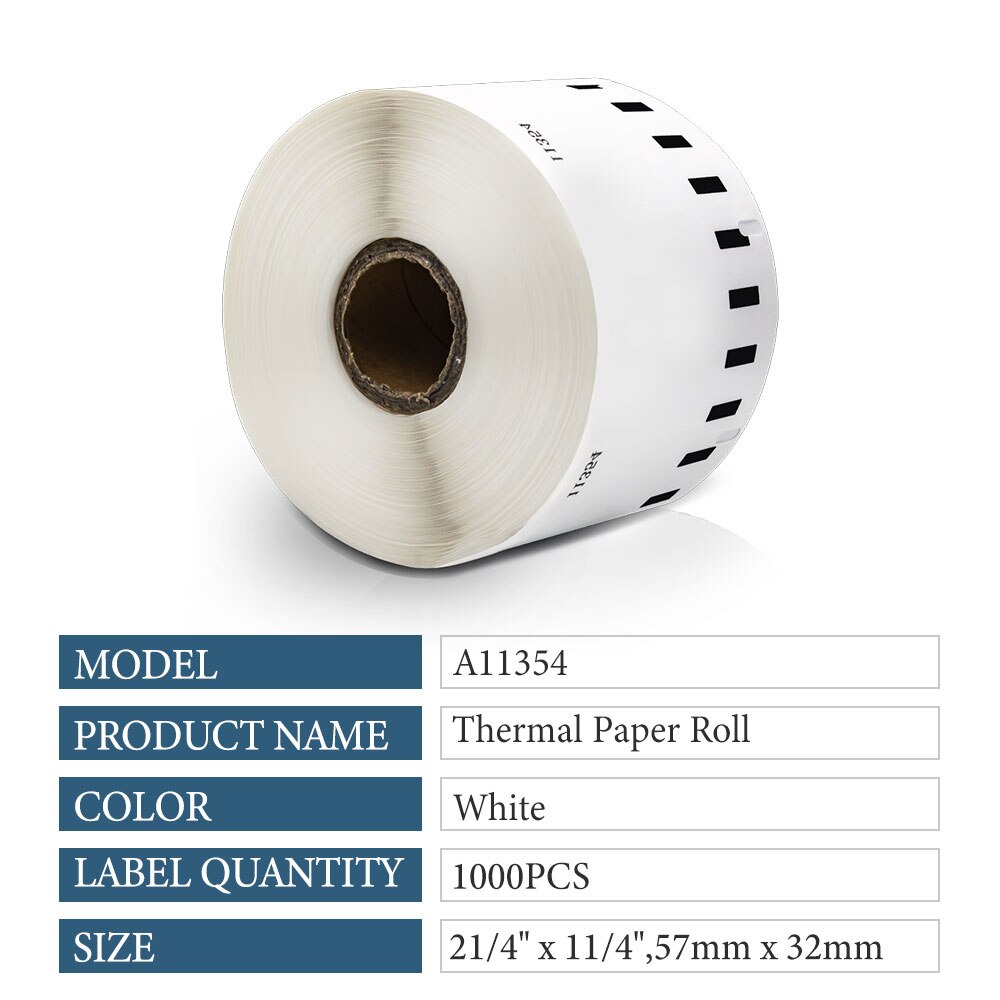 1 ruller dymo-kompatibel lw 11354 label 57mm*32mm... – Grandado