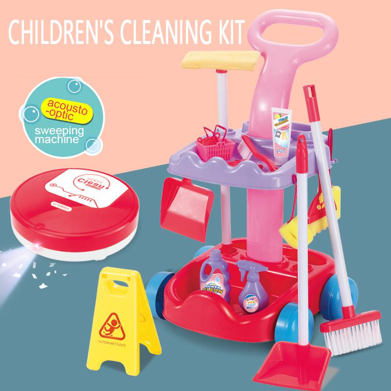 Children's Play House Cleaning Toys Clean Up Sweep... – Grandado