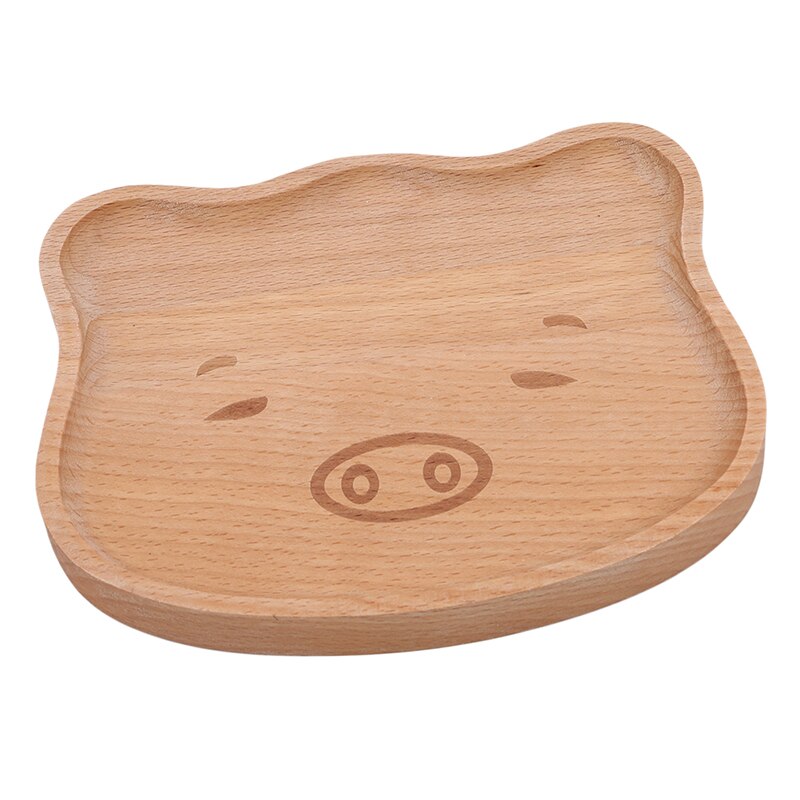 Wooden Dishes Kids Car Cat Panda Shaped Child Tabl... – Grandado