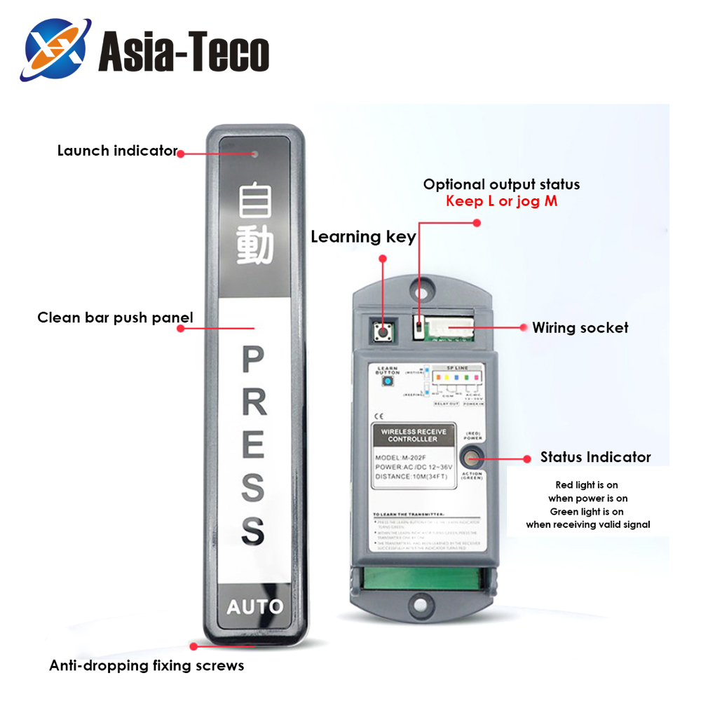 Automatic Door Wireless Push Button,Electric Door ... – Vicedeal