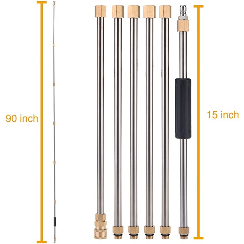 Pressure Washer Wand Extension,240 Degree Rotation... – Vicedeal