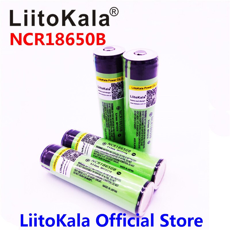 LiitoKala pour NCR18650B 18650 3400mAh batterie 3.... – Grandado