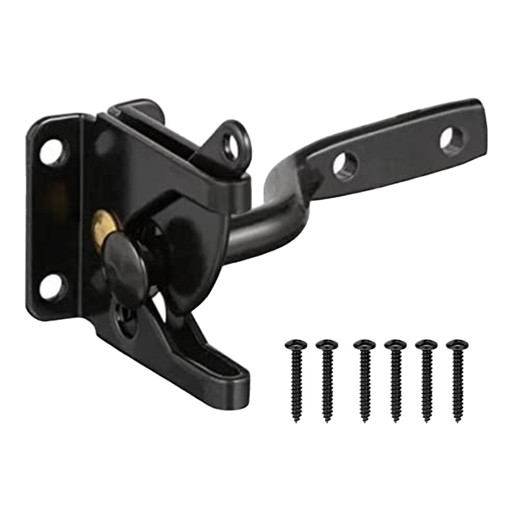 Black Lever Lock Carbon Steel Outdoor Fence Securi... – Grandado