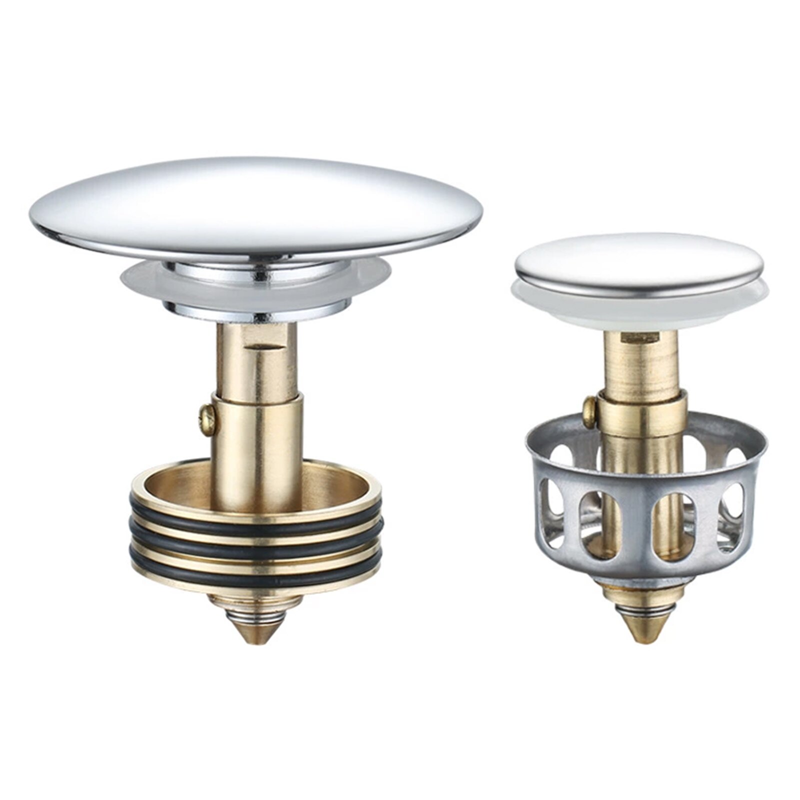 35mm Solid Brass Sink Overflow Cap Round Hole Cove... – Vicedeal