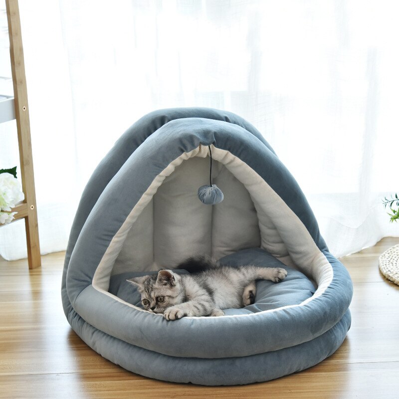 Afneembare Huisdier Kat Bed Huis Zachte Kitten Cot... – Grandado