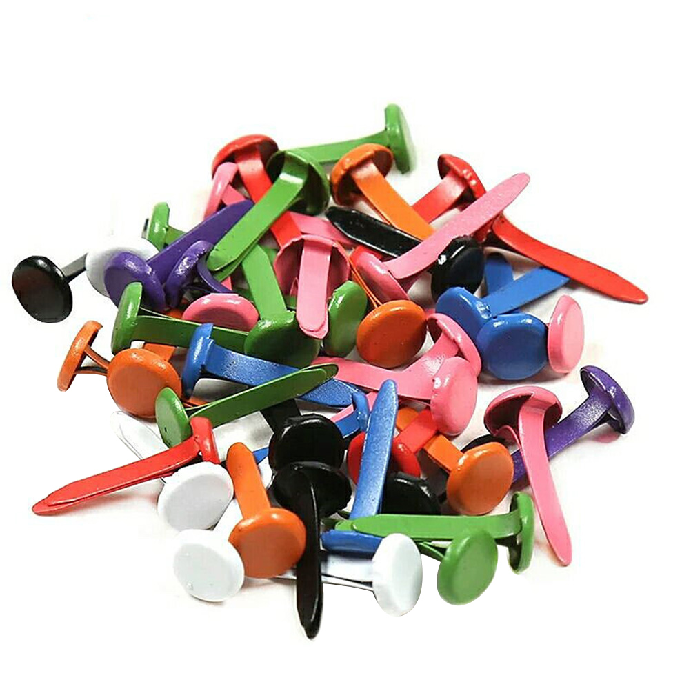 150 Pcs Mini Brads Assorted Colors Round Brad Past... – Vicedeal