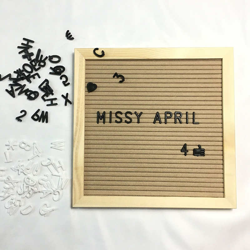 Beautiful Felt Letter Board Wooden Frame Changeabl... – Grandado