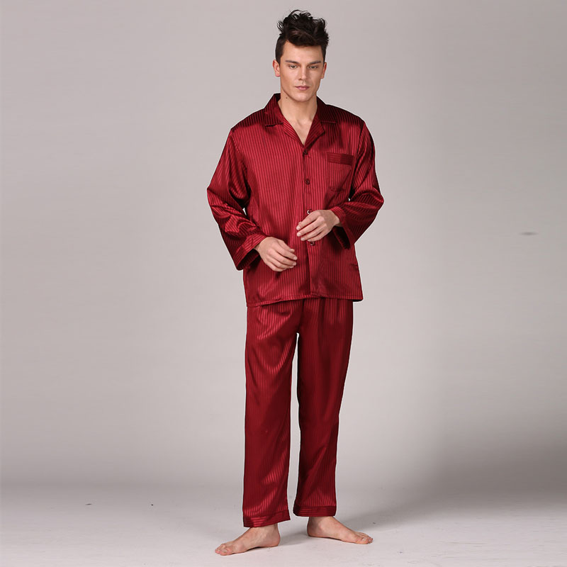 Luxury Classic Stripe Men's Pajamas Nightwear ... – Grandado