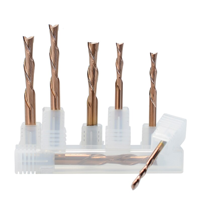 Left Hand Down Cutter 2 Flute Milling Cutter TiCN ... – Vicedeal