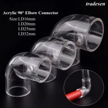 I.D16-32mmTransparent Acryl Pijp Plexiglas 90 Grad... – Grandado