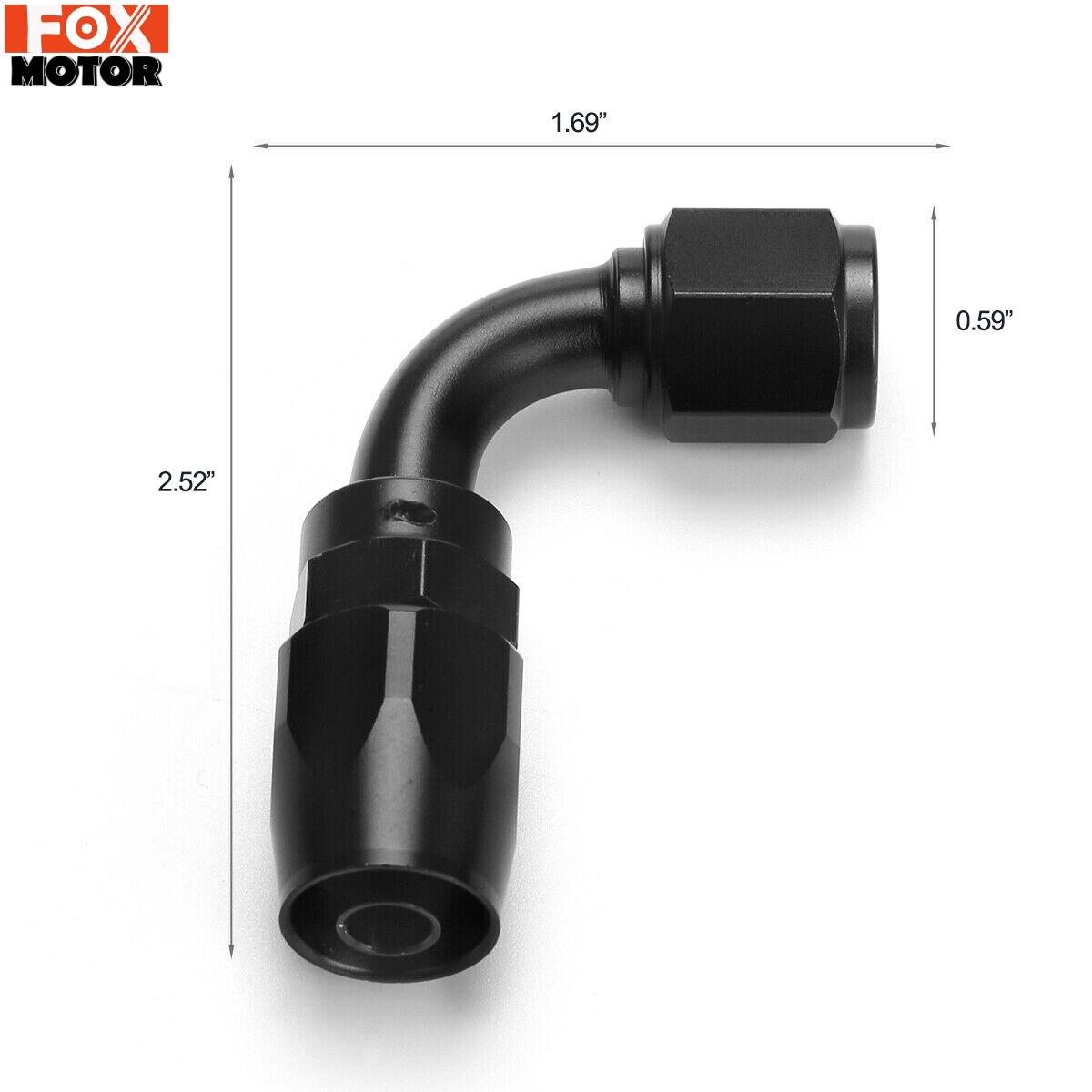 2X Swivel Hose End Fitting Adapter 6AN 90 Degree A... – Vicedeal