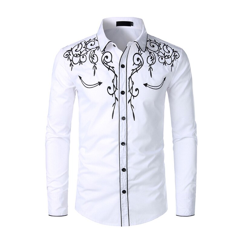 Stijlvolle Western Cowboy Shirt Mannen Brand Bordu... – Vicedeal