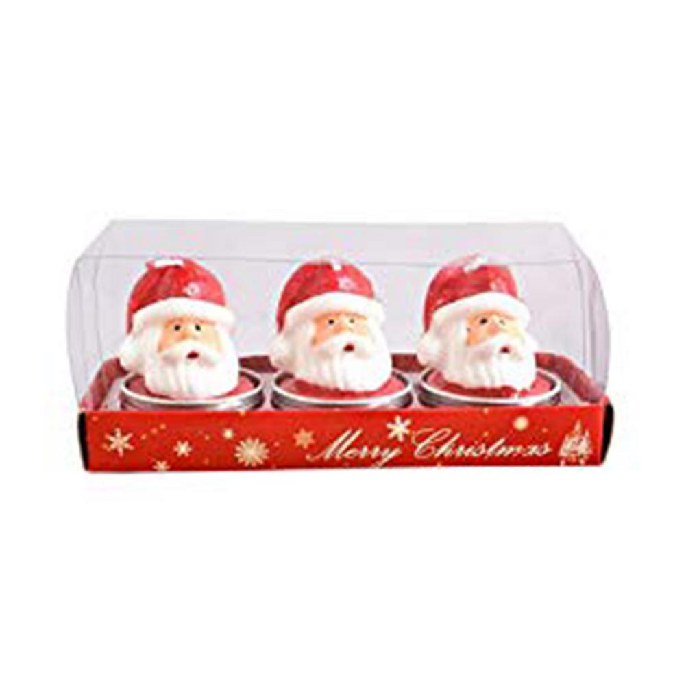 3Pcs/Set Christmas Candles Santa House Snowman Chr... – Grandado