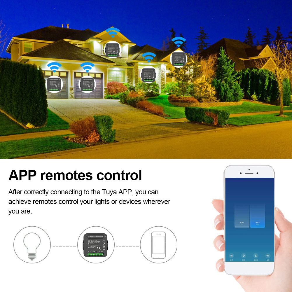 QS-WIFI-CP02 Tuya WiFi Intelligent Switch Module I... – Grandado