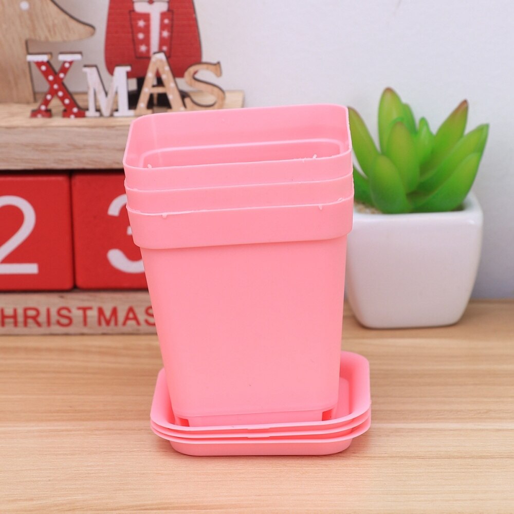 6 Stuks Dikker Bloempotten Vierkante Plantenbakken... – Vicedeal