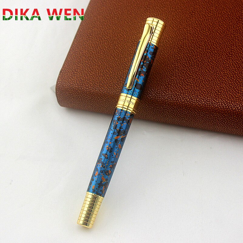 Metal Fountain Pen with Original Case blue Gold cl... – Vicedeal