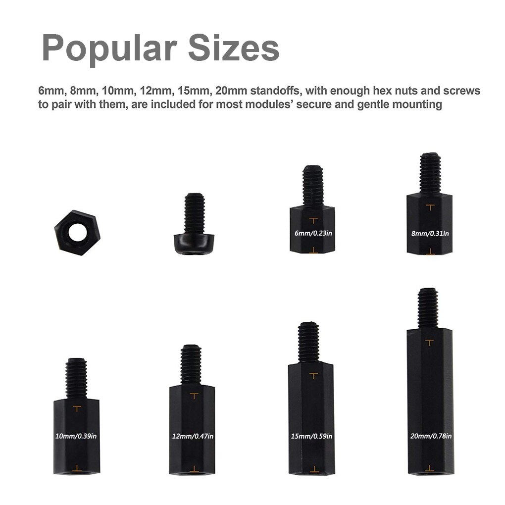 180pcs Plastic M3 Screw Combination Nylon Hexagon ... – Vicedeal