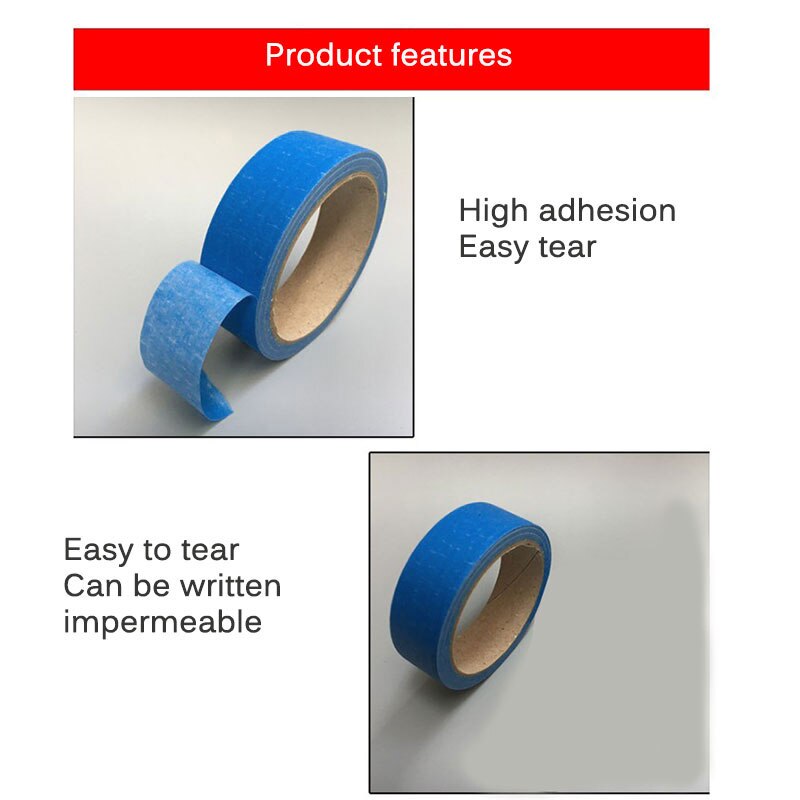 25mm Solid Blue Basic Decorative Paper Writable Ad... – Grandado