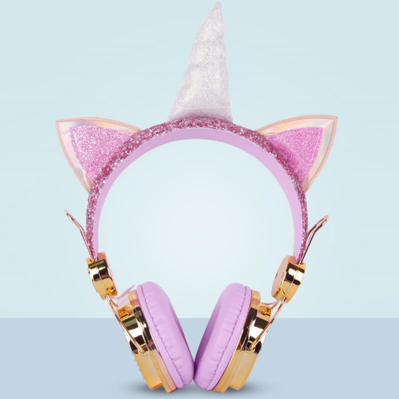 Cute Wired Kids Headphones With Microphone Over Ea... – Vicedeal