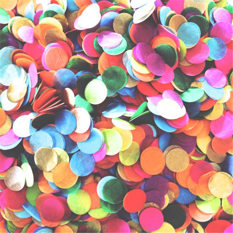 1000pcs 2.5cm Round Tissue Confetti Mixed Color Sp... – Grandado