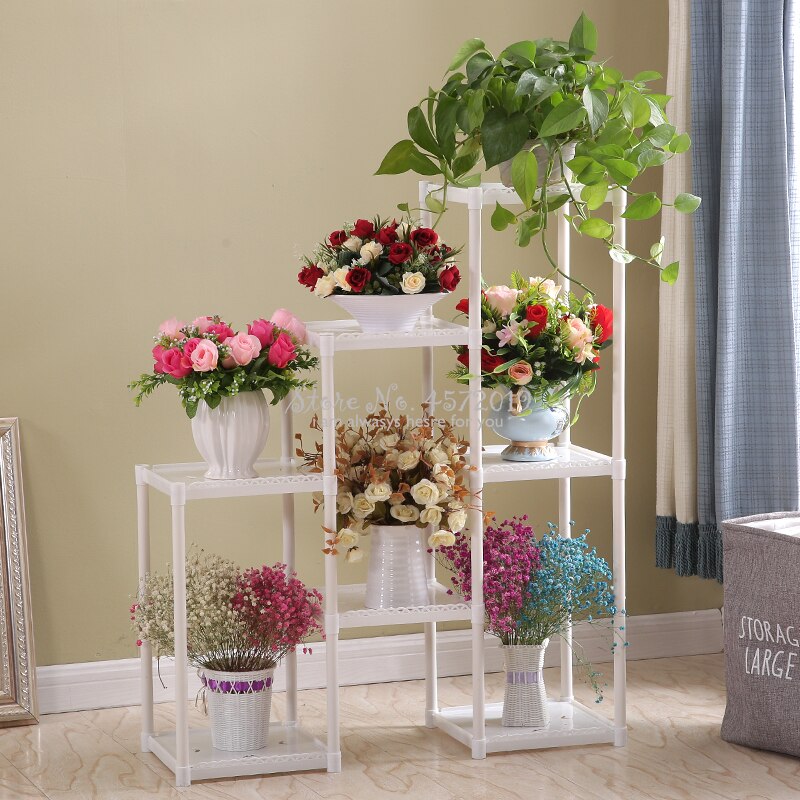 Multi-layer Floor Flower Stand Indoor Balcony Livi... – Grandado