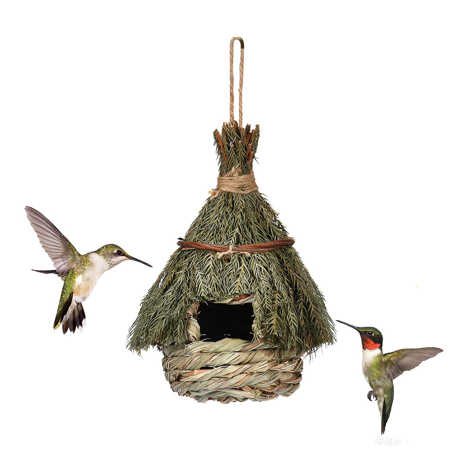 Outdoor Hummingbird House Birds Nest Roosting Pock... – Grandado