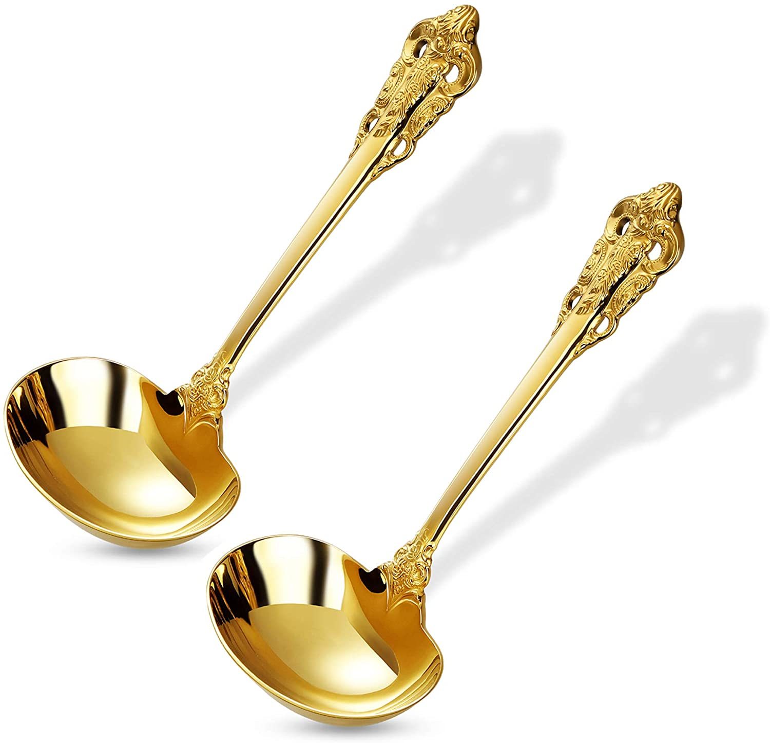 Goud Jus Pollepel Soep Scoop Gold Soep Lepel Goud ... – Vicedeal