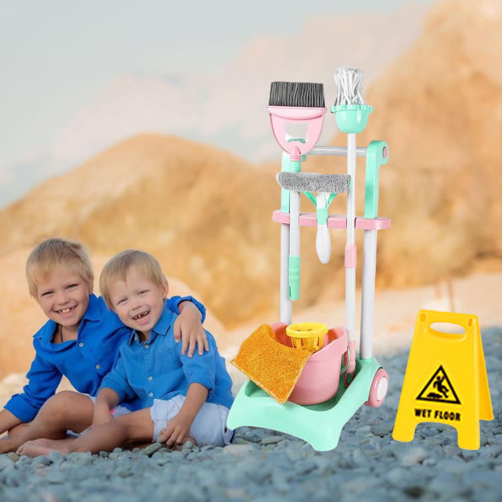 Kids Cleaning Set Dustpan Pretend Toy Realistic fo... – Grandado