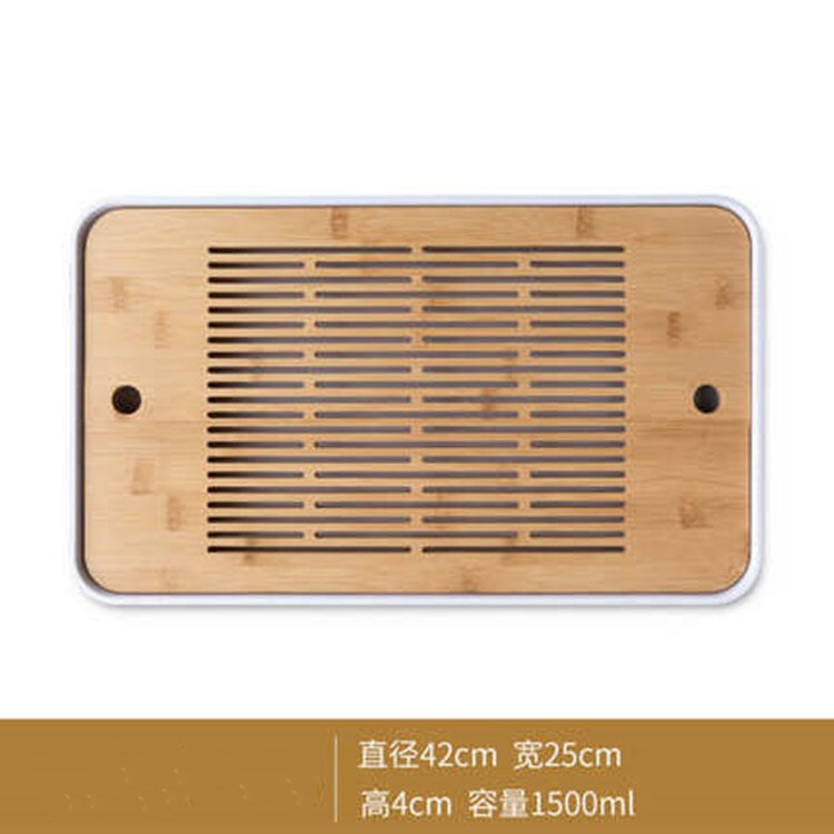 Melamine + Bamboo Tea Tray Water Storage Tray Mode... – Grandado