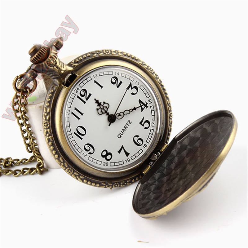 Bronze Fishing Antique Style Quartz Pocket Watch V... – Grandado