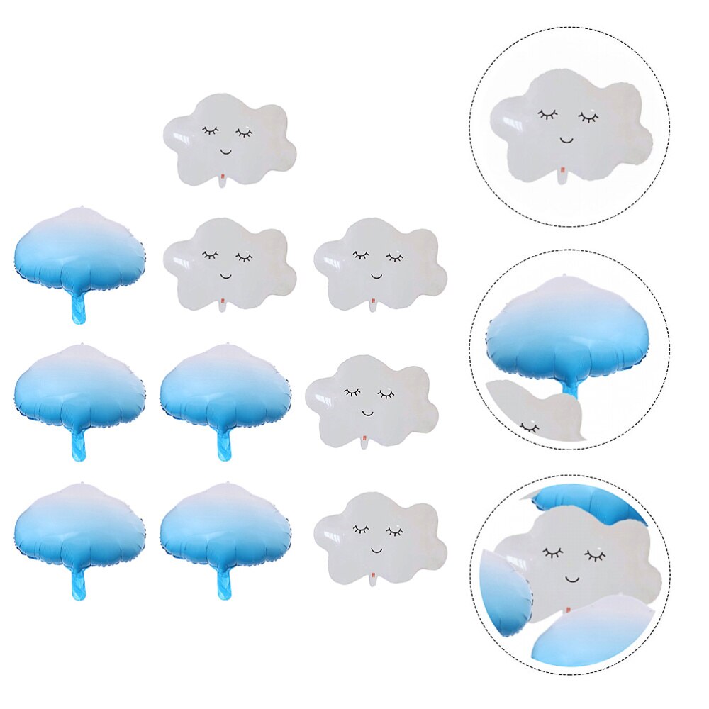 10pcs Festival Party Balloons Cloud Shape Annivers... – Grandado