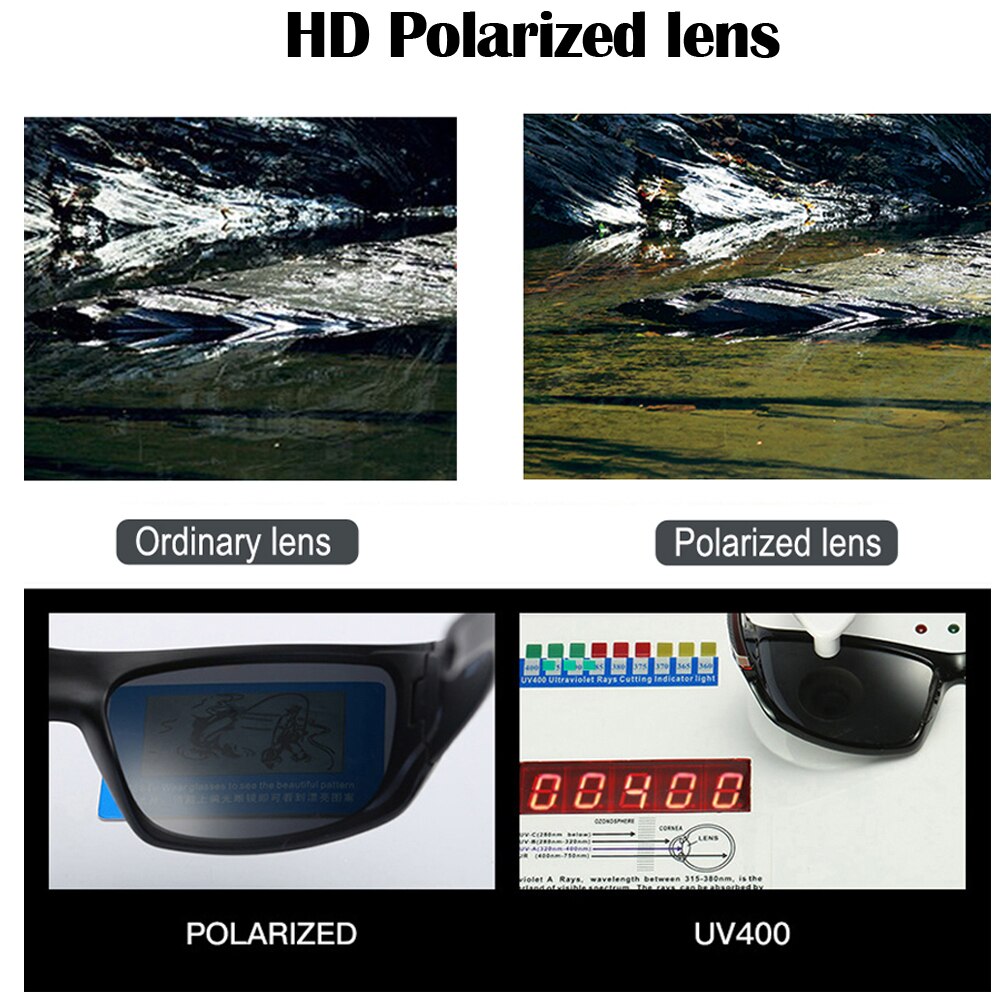 UV400 Mannen Vissen Drijvende Zonnebril Visser Cam... – Vicedeal