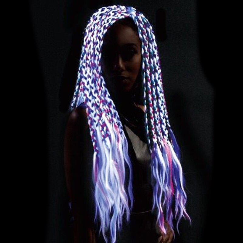 24 Inch 10 Color 100g Luminous Jumbo Braiding Hair... – Grandado