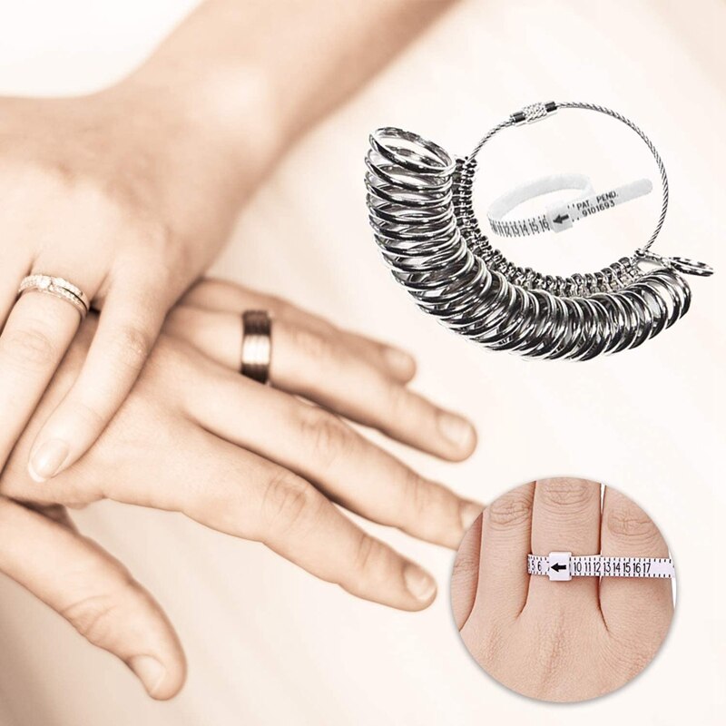 0-13 Ring Sizer Measuring Tool Set Metal Ring Size... – Grandado