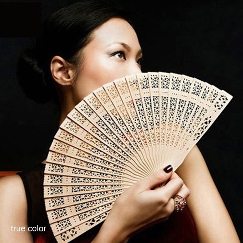 Home Decor Crafts Bamboo Wooden Fan Art Folding Ca... – Vicedeal