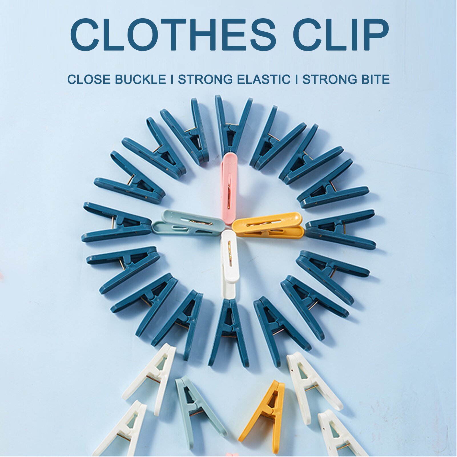 50Pcs Clothes Pegs Plastic Fixing Peg Windproof Ho... – Vicedeal