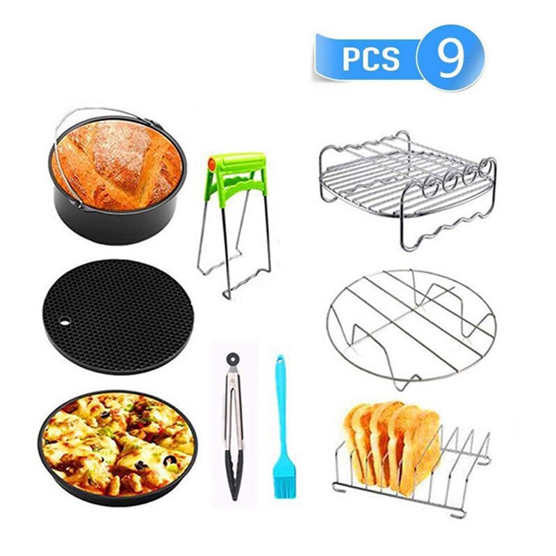 9pcs/set Air Fryer Accessories Multi-functional El... – Vicedeal