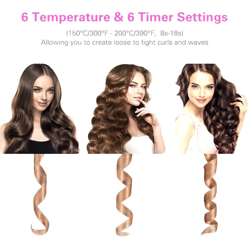 Automatic Hair Curler Cordless Curling Iron Hair W... – Vicedeal