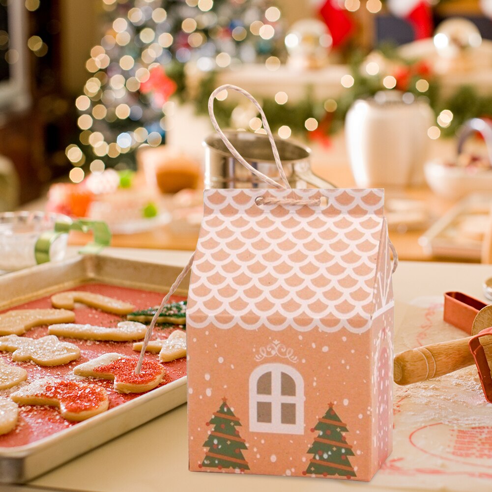 10Pcs Kerst Huis Candy Cookies Verpakking Box Kids... – Vicedeal