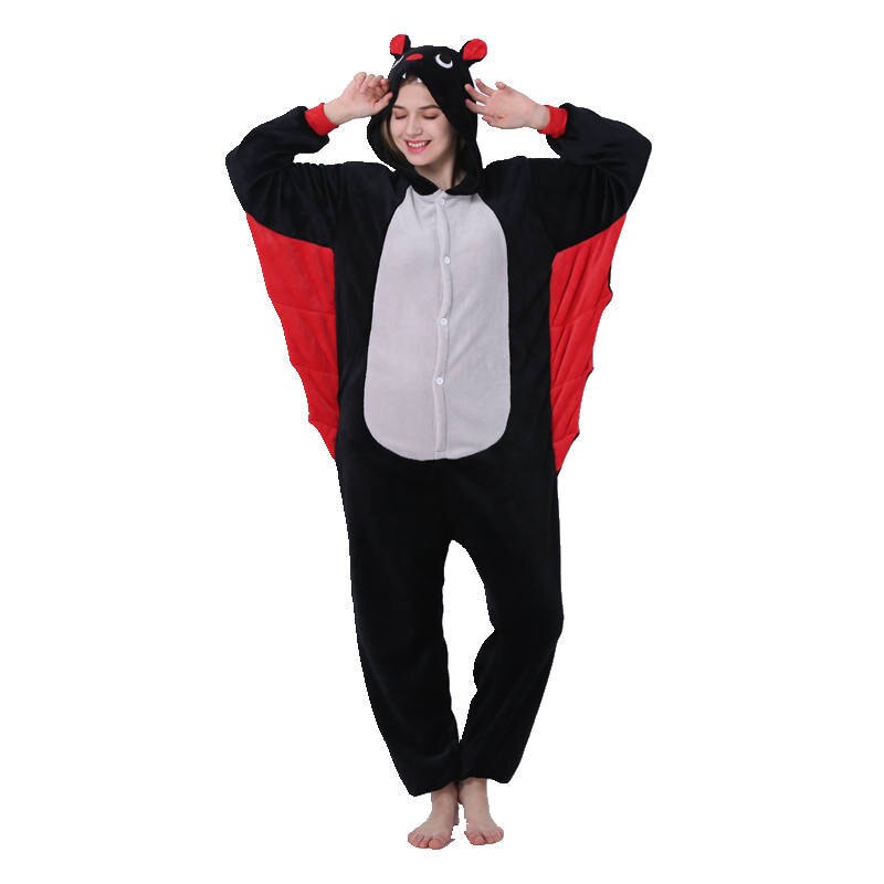Cute Cartoon Kigurumi Black Bat Pajamas Long Sleev... – Vicedeal