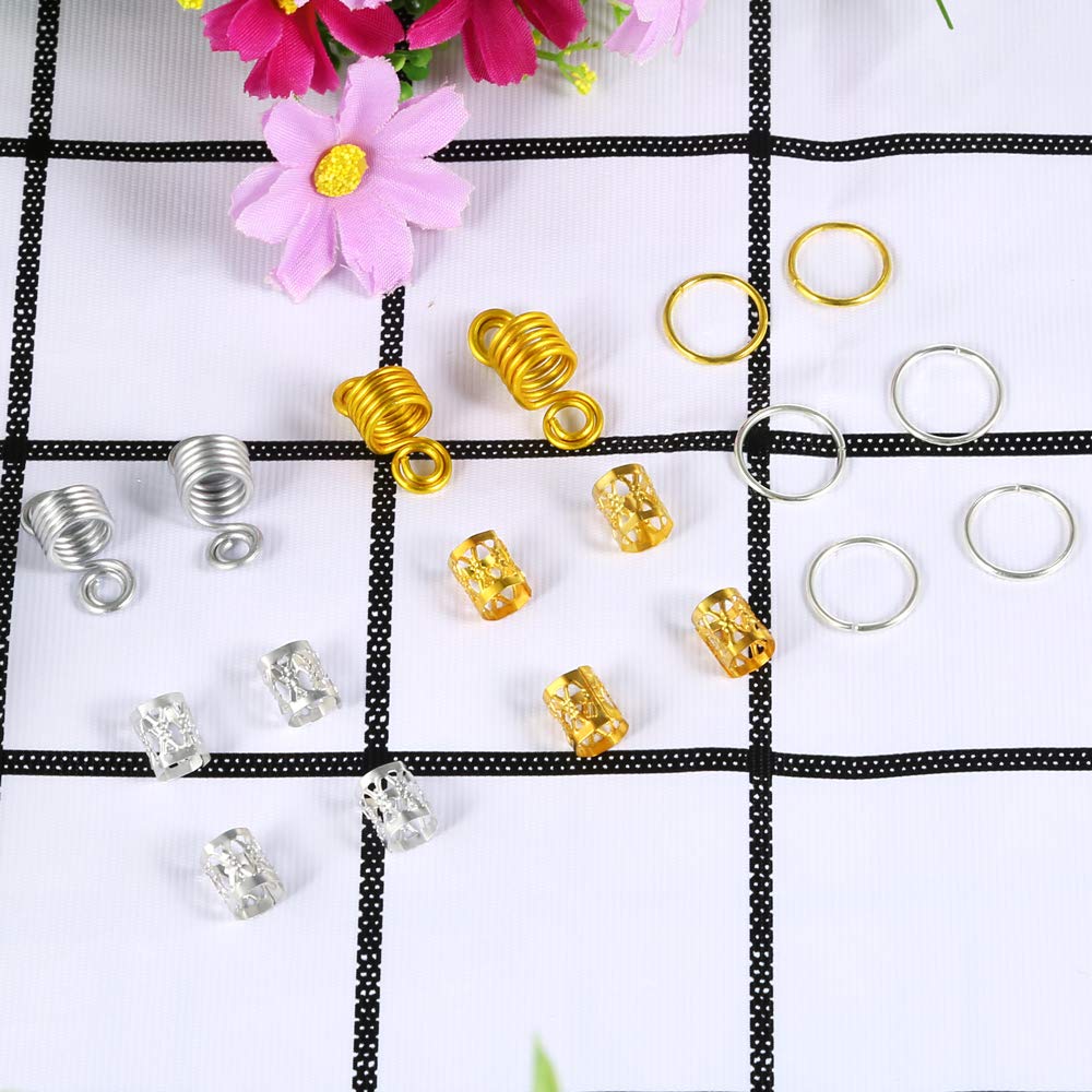 140 stykker dreadlocks perler diy hårflett tilbehø... – Grandado