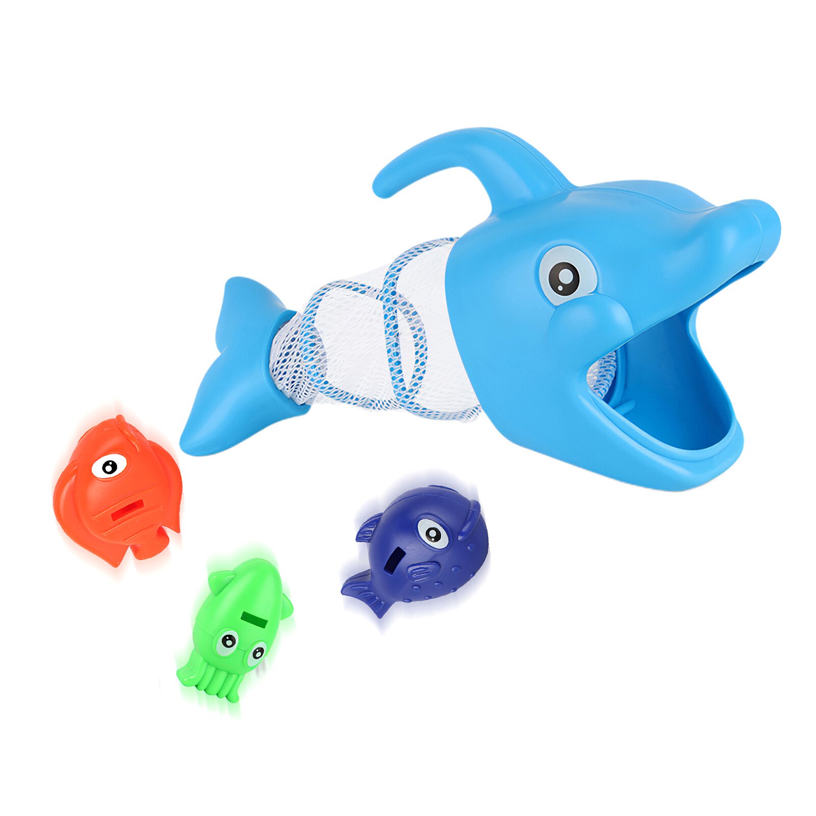Dolphin Bath 4pcs Cute Fish Bath Toys Ocean Animal... – Grandado