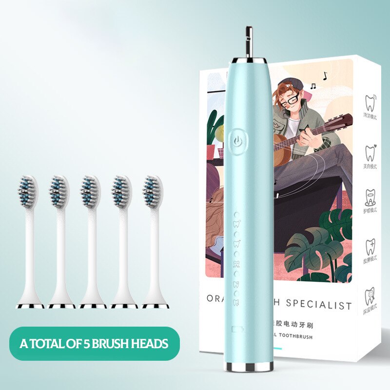 IPX7 Washable Sonic Electric Toothbrush Ultrasonic... – Vicedeal