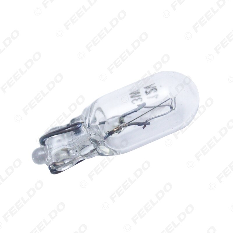 FEELDO 100pcs Car T6.5 12V 3W Wedge Halogen Bulb E... – Grandado