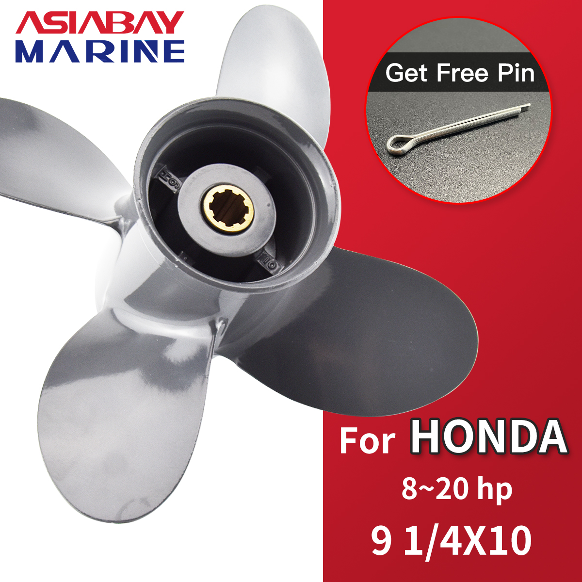 Outboard Propeller For Honda 8hp 9.9hp 10hp 15hp 2... – Vicedeal