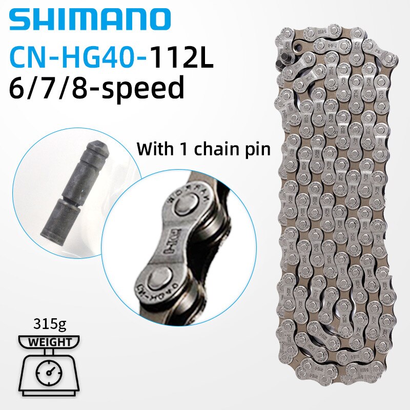SHIMANO Bicycle Chains 6/7/8 Speed HG40 Original B... – Vicedeal